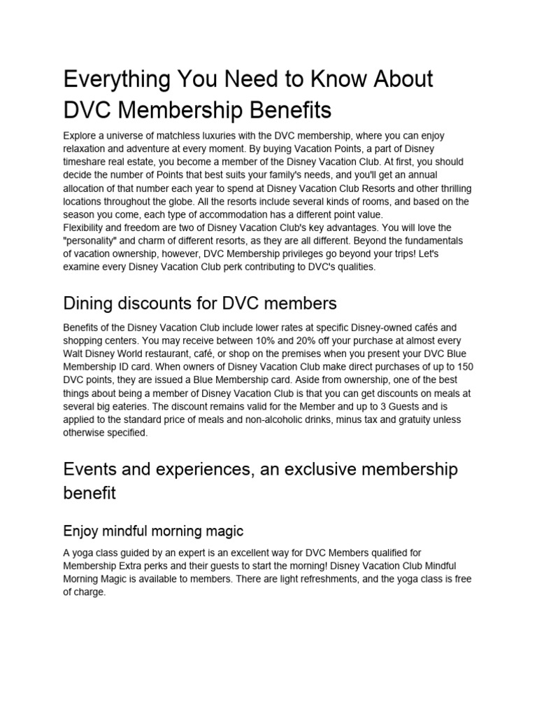 Maximizing Value with DVC Points Charts: A Financial Guide ...