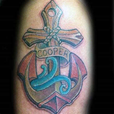 Anchor With Cross Tattoo - Imaginative Minds
