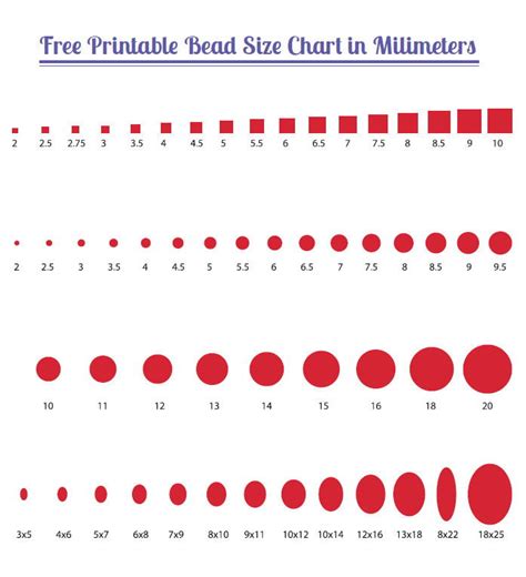 The Ultimate Bead Sizes Chart to Help You Choose Perfect Beads ...