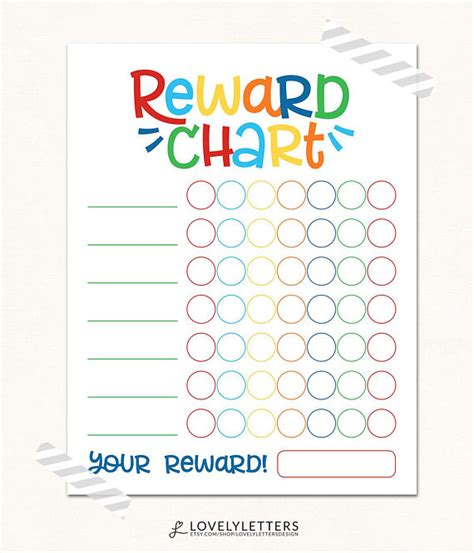 Blank Reward Chart Printable: Your Treasure Map to Motivating Kids ...
