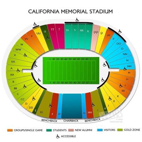 Quickly Find Your Seat: California Memorial Stadium Seating Chart ...