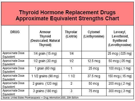 Understanding Your Armour Thyroid Conversion Chart: A Guide for ...