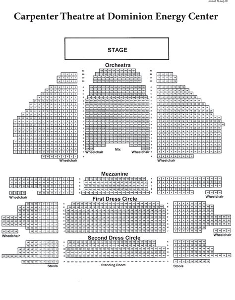 Carpenter Center Richmond Seating Chart Guide - Imaginative Minds