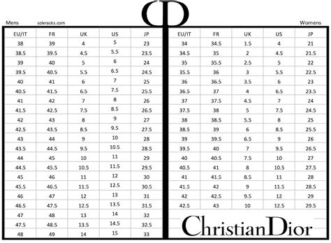 How to Use the Dior Size Chart for Perfect Fit Every Time - Imaginative ...