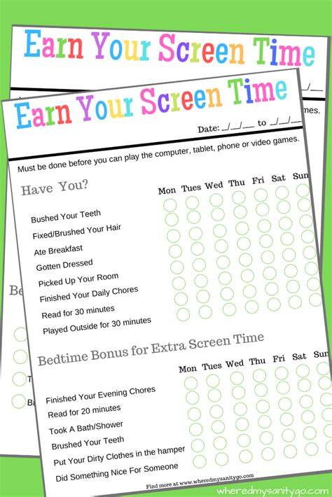 Avoid These Common Mistakes When Creating an Earn Screen Time Chart - Imaginative Minds