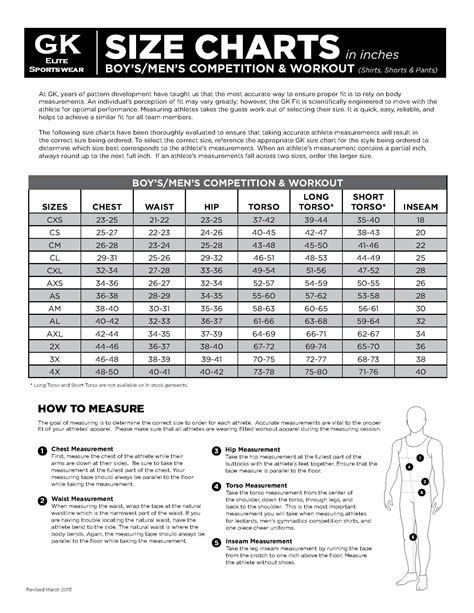 GK Elite Leotard Size Chart: The Ultimate Guide for Perfect Fit ...