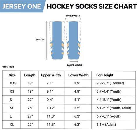 Quick Guide to the Hockey Socks Size Chart for Easy Fitting ...