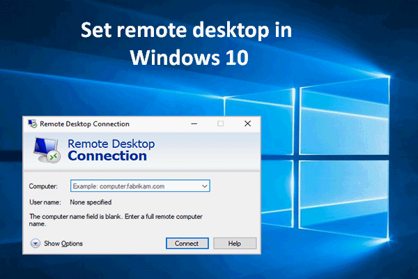Connect With Remote Desktop Connection - Imaginative Minds
