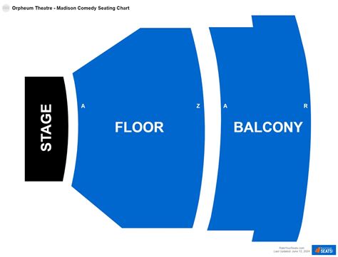 Find a Quick Guide to the Orpheum Theater Madison WI Seating Chart ...