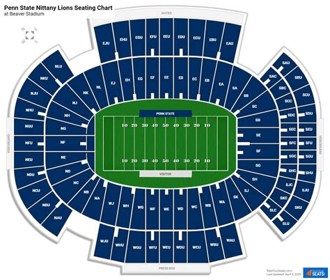 How to Read a Penn State Seating Chart for Game Day Access ...