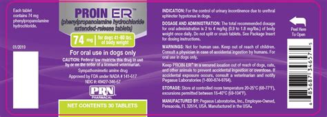 Unlocking the Secrets of the Proin ER Dosing Chart: What Every Pet ...