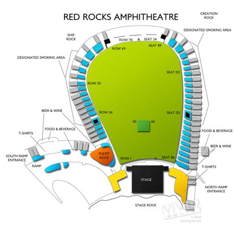 Red Rocks Amphitheater Seating Chart: Complete Guide for Visitors ...