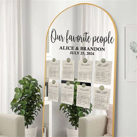 Elegant Seating Chart Wedding Mirror Ideas to Wow Guests - Imaginative ...