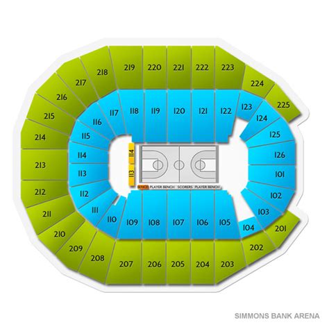 Simmons Bank Arena Seating Chart Guide for Easy Event Planning ...