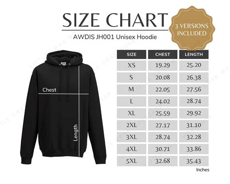 TheUltimate Beginner’s Guide to Understanding Size Chart Hoodies ...