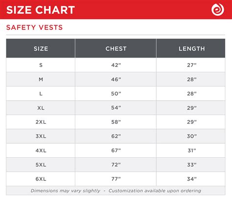 Understanding the Size Chart Vest: A Complete Guide to Fit and Sizing ...