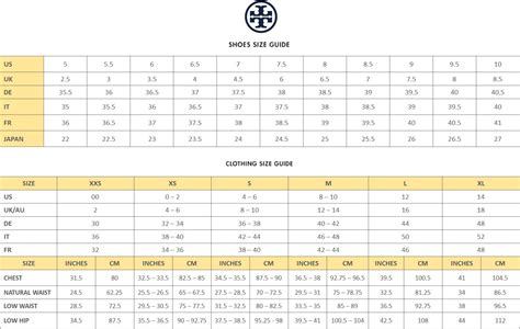 Tory Burch Size Chart: Your Ultimate Fit Guide - Imaginative Minds