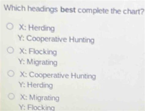 Discover Which Headings Best Complete the Chart for Clarity ...